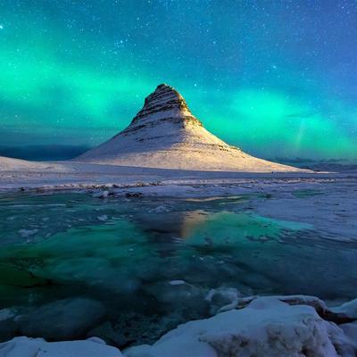 Kirkjufell Aurora Snaefellsnes peninsula - KDE Store