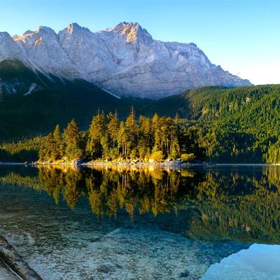 Morning Valley Lake Eibsee Grainau Germany 5K - KDE Store