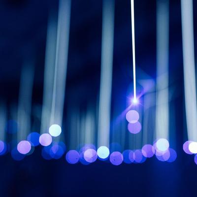 white and Blue Light Bokeh Wallpaper - KDE Store