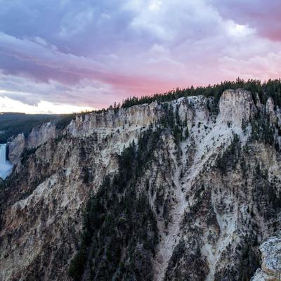 Dusk Canyon River Yellowstone National Park Wy.. - KDE Store