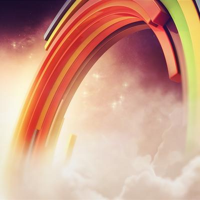 Colorful Rainbow Clouds-Vector HD Wallpaper - KDE Store