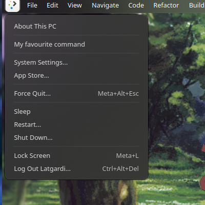 Darwin Menu and Force Quit - KDE Store