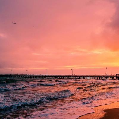 sunset sea beach - KDE Store