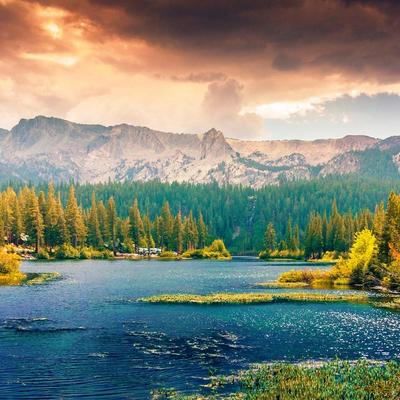 ake mountains forest trees-Nature - KDE Store