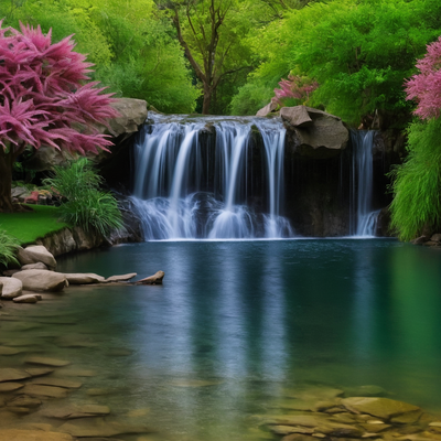 Tree Framed Waterfall - KDE Store