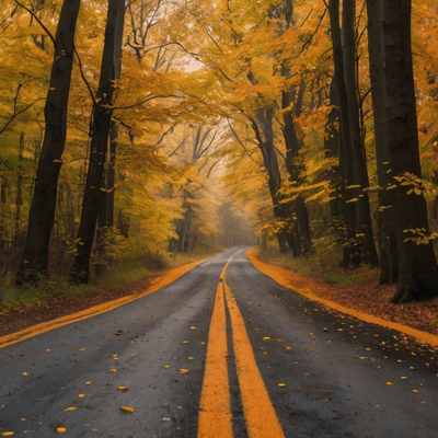 Leaf Lined Roadway - KDE Store