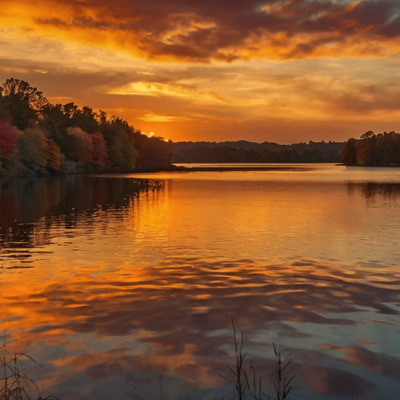 Sunset Water Reflection - KDE Store