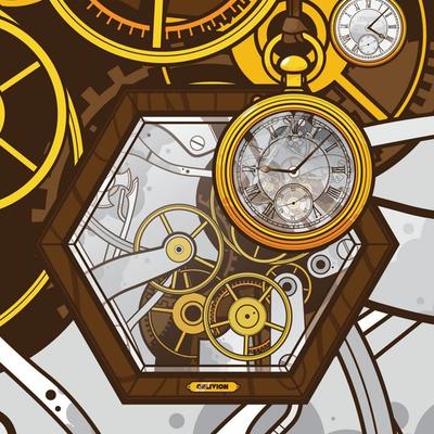 clocks-Abstract art design wallpaper - KDE Store