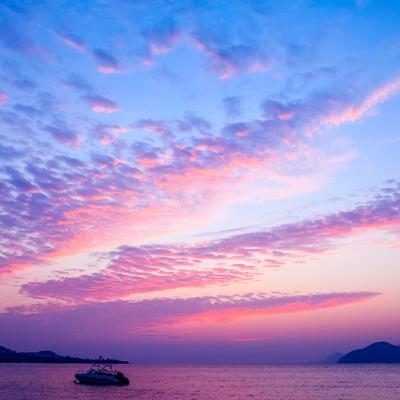 Purple Sky Sunset Ocean 2021 Nature 5K Photo - KDE Store