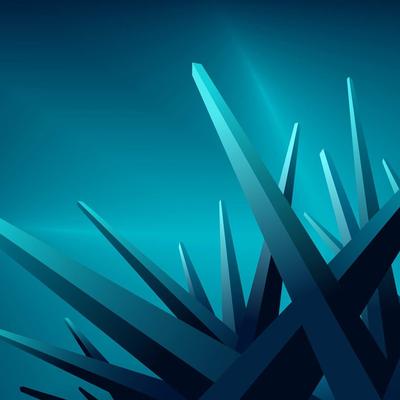 blue crystals-3D design abstract Wallpaper - KDE Store