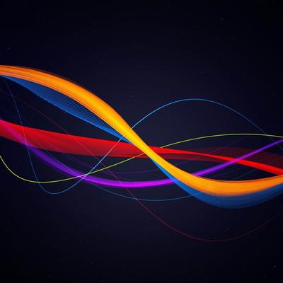 colorful waves-2012 abstract design Selected W.. - KDE Store