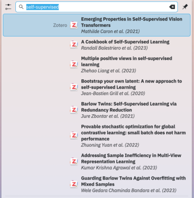 KRunner Zotero - KDE Store