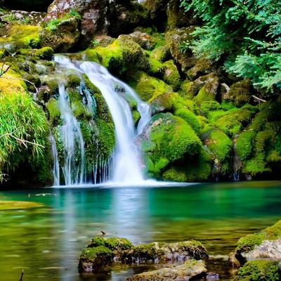 Moss jungle streams-Nature Scenery HD Wallpape.. - KDE Store