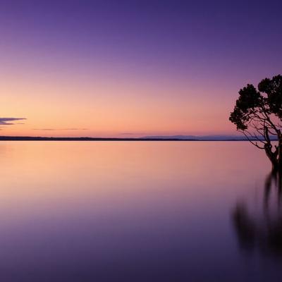 Purple calm ocean dusk-Nature Scenery HD Wallp.. - KDE Store