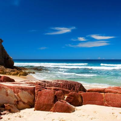 red rocks on the beach-Summer Nature HD Wallpa.. - KDE Store