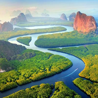 Mountains Rivers Dreams Sunshine Forests 5K - KDE Store