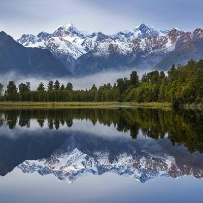 Amazing Snow Mountain Lake Forest Reflection 5.. - KDE Store