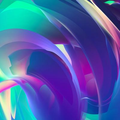 Purple Green and Blue Abstract - KDE Store