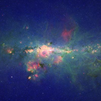 Green and Blue Galaxy Illustration Full HD - KDE Store