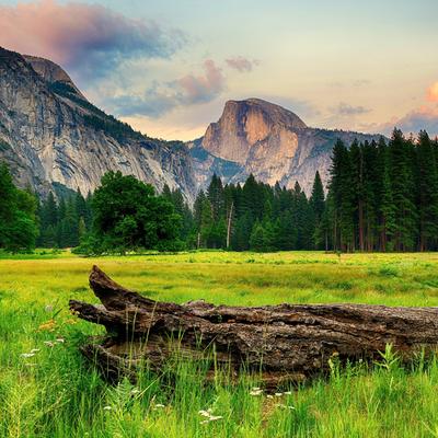 Green Grass Field Near Mountain - KDE Store