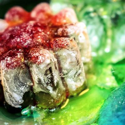 Colorful ice cube macro abstract design - KDE Store