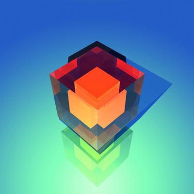 Colorful abstract rubiks cube art design - KDE Store