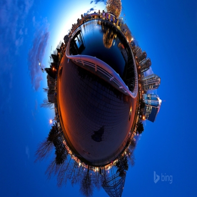 Abstract global village-Bing theme wallpaper - KDE Store