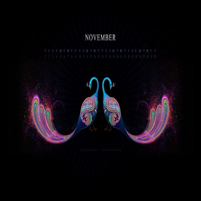 Abstract Peacock-November 2012 calendar wallpa.. - KDE Store