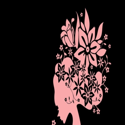 the flower girl-Abstract art design wallpaper - KDE Store