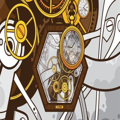 clocks-Abstract art design wallpaper - KDE Store