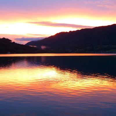 Lake Mountain Reflection Sunrise Nature Landsc.. - KDE Store