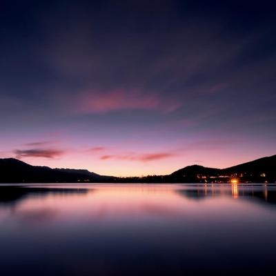 Sunset dusk calm lake-Nature High Quality Wall.. - KDE Store