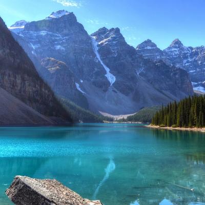 Lake mountains forest pine-Nature Photo HD Wal.. - KDE Store