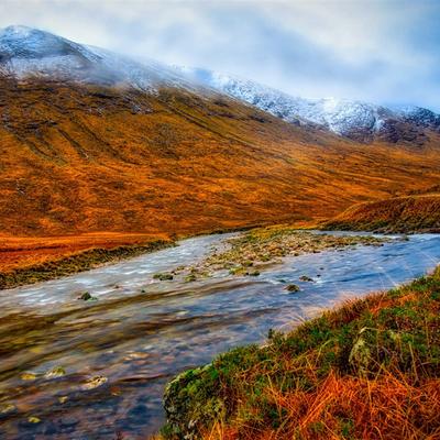 Sunset Brown Mountain Mountainside-Nature Phot.. - KDE Store