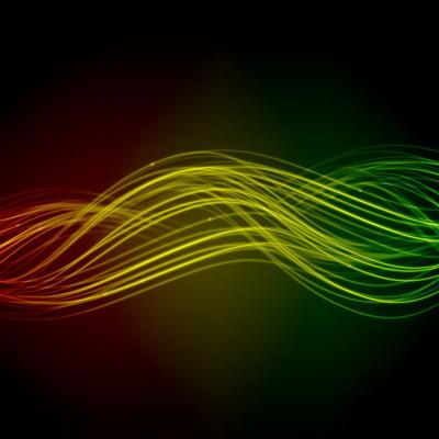 Yellow and Red Light on Black Background Full - KDE Store