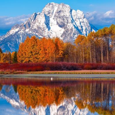 Snow Mountain Lake Nature Landscape Autumn 5K - KDE Store