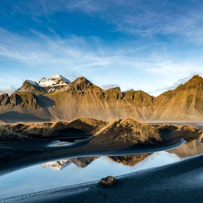 Sunlight Beach Vestrahorn Mountain Peak Icelan.. - KDE Store