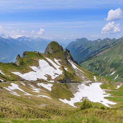 Mountains peak Snow 2021 Meadow 5K Photo - KDE Store