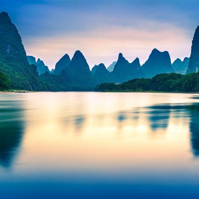 China beautiful nature scenery alpine river - KDE Store