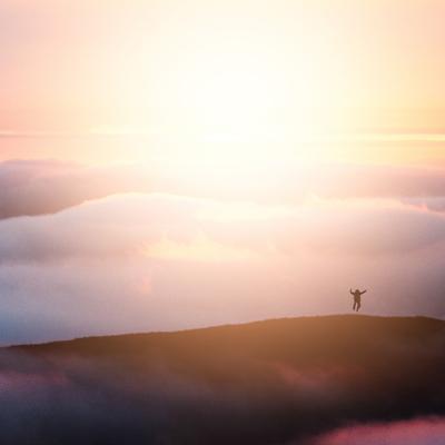 Outdoor travel alpine sunset foggy clouds - KDE Store