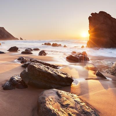 Beach rocks sea sky-Nature High Quality Wallpa.. - KDE Store