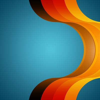 Blue and Orange Abstract Painting - KDE Store