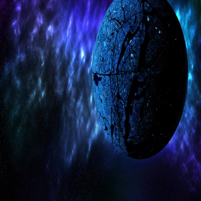 Black and White Planet Illustration Full HD - KDE Store