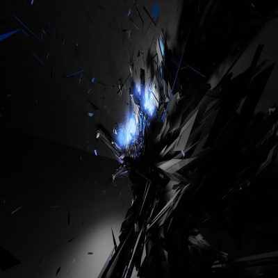 Blue and White Abstract Painting Full HD - KDE Store