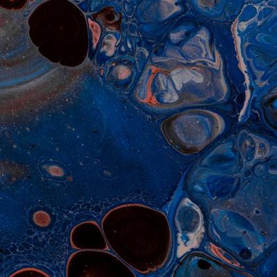 Water Droplets on Blue Surface Full HD - KDE Store