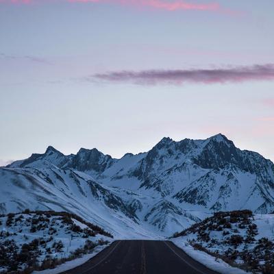 Snow mountains RV Travel Road Sunset Scenery 5.. - KDE Store