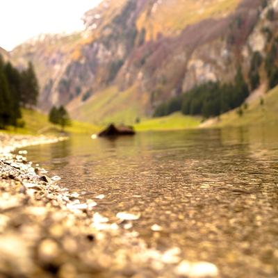 Alpine clear river stones closeup - KDE Store