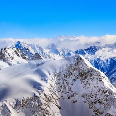 Winter mountains peaks ice snow covered - KDE Store