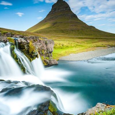 Iceland reykjavik waterfall river mountain 201.. - KDE Store