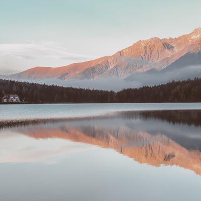 Calm lake under the autumnal mountains Scenery - KDE Store